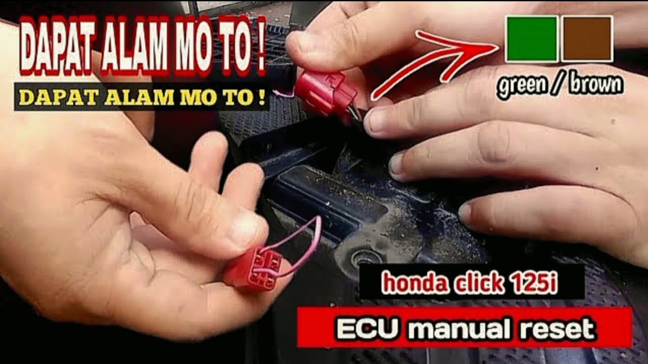 ECU MANUAL RESET | honda click 125i | DIY step by step - YouTube