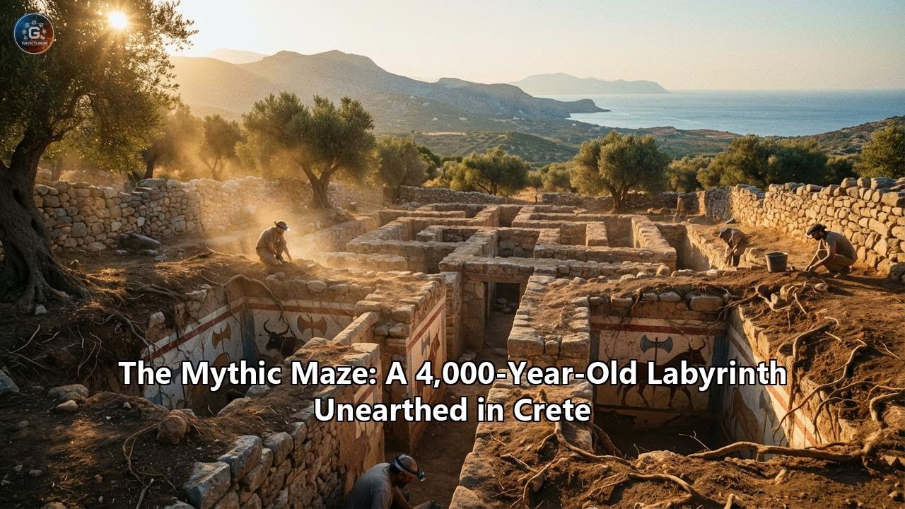 The Mythic Maze: A 4,000-Year-Old Labyrinth Unearthed in Crete - YouTube