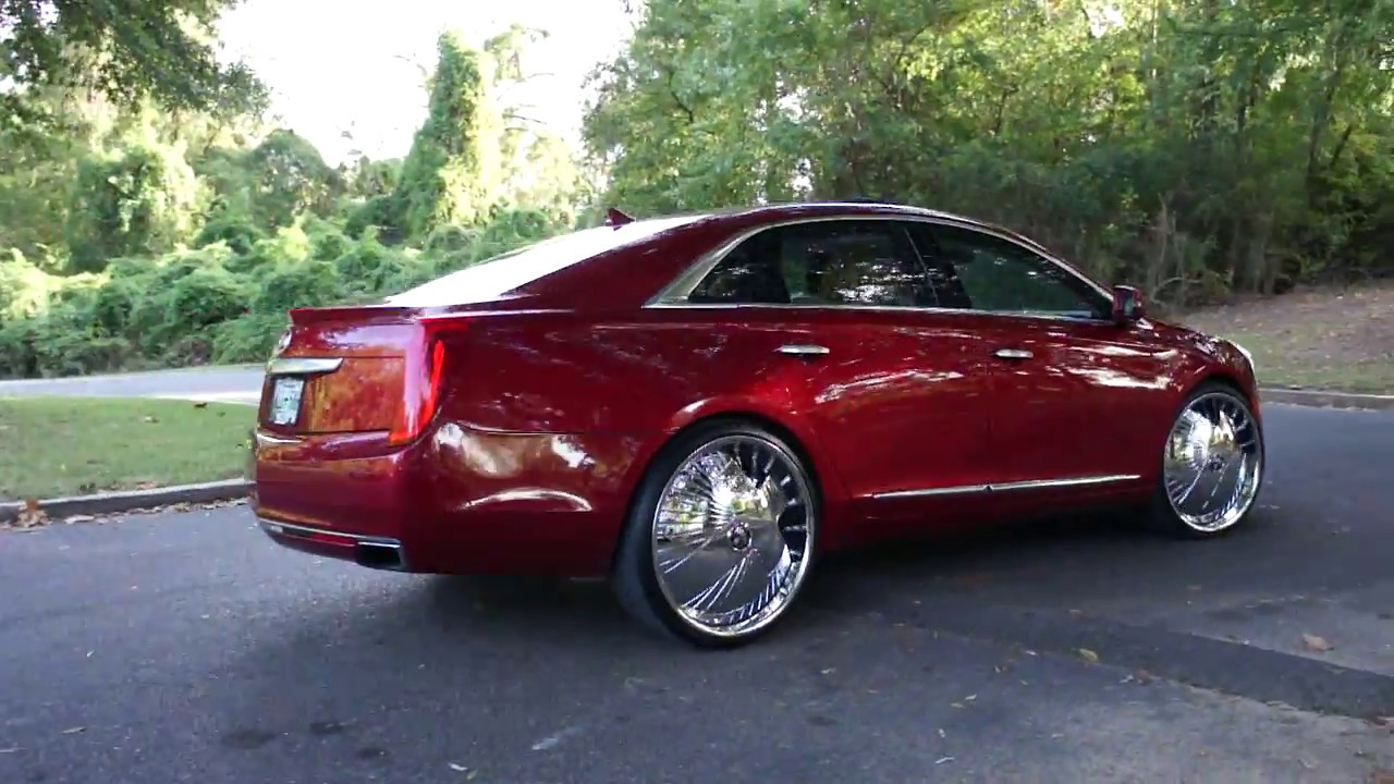 Cadillac on 26" Dub Blessed Floaters at Mlk Park in Memphis Tn - YouTube
