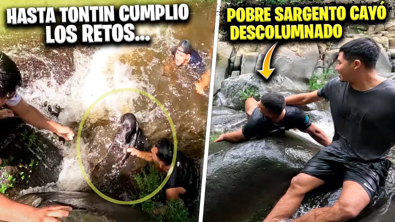 Miren la gran caída que se dio el Sargento Jr. Aquí todos van ...