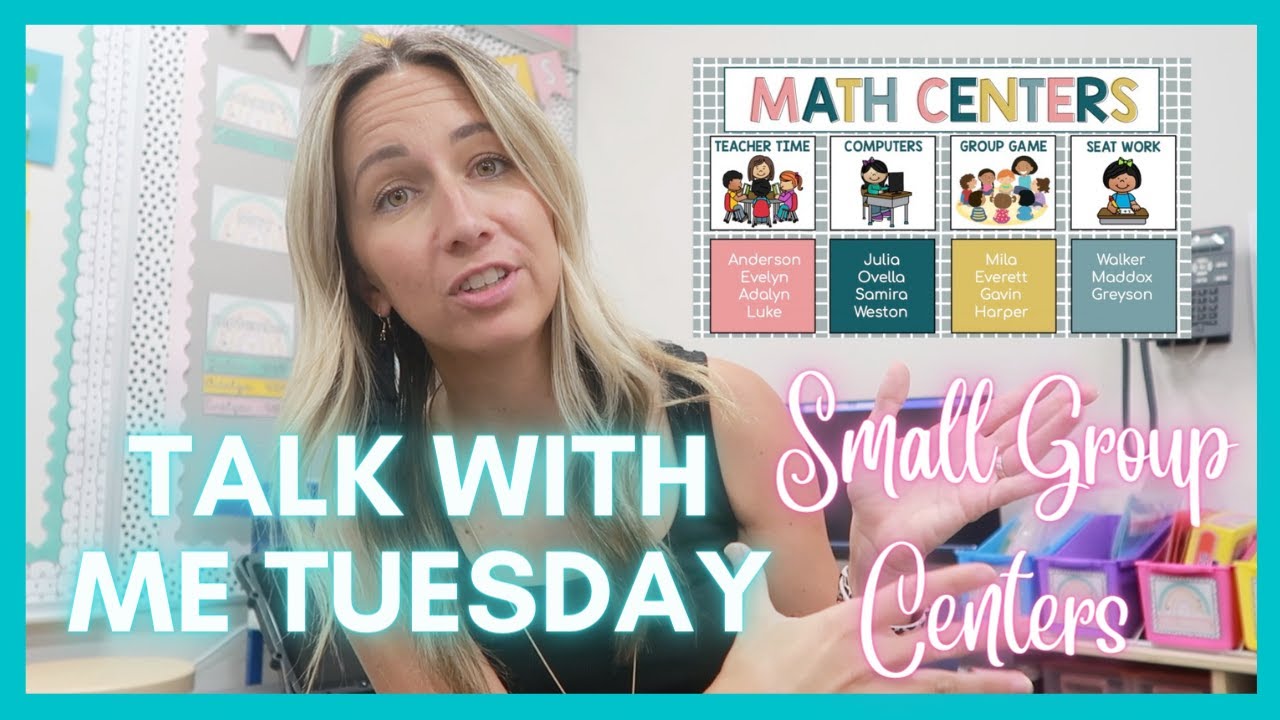Talk With Me Tuesday | Small Group Centers - YouTube