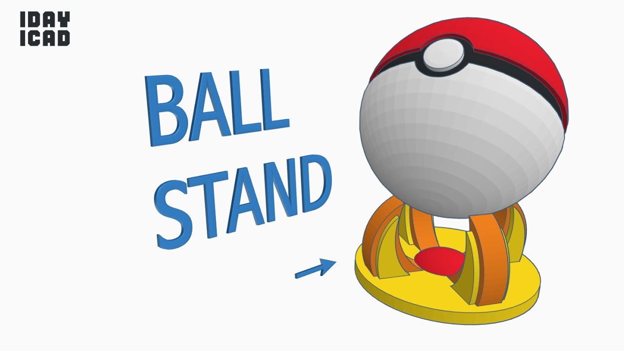 [1DAY_1CAD] BALL STAND (Tinkercad : Know-how / Style / Education) [STL ...