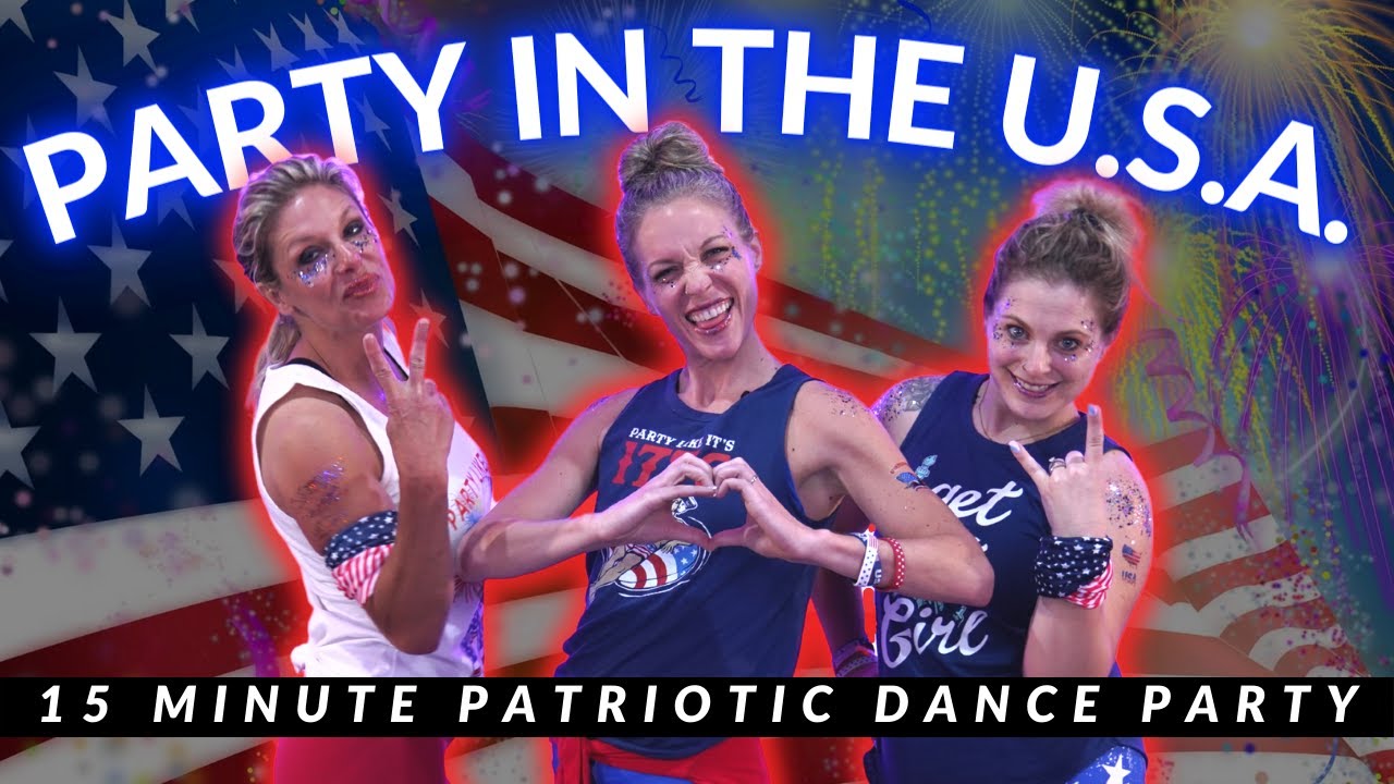 15 Minute Patriotic Dance Party | 4th of July HIIT DANCE Workout - YouTube
