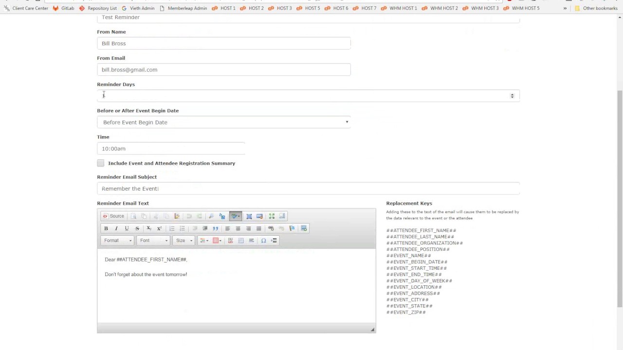 Event Registration Reminders - YouTube