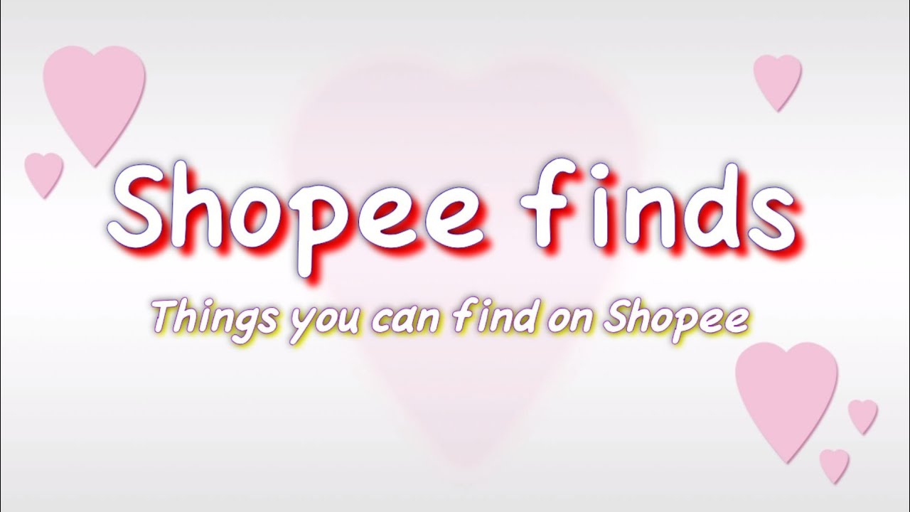 SHOPEE FINDS: Things you can find on Shopee 💛 - YouTube