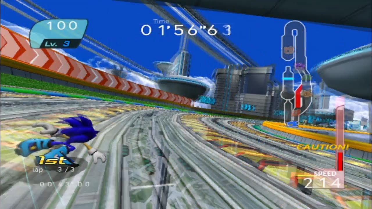 Omegamario plays Sonic Riders DX: Heroes Cup (Gameplay, minimal ...