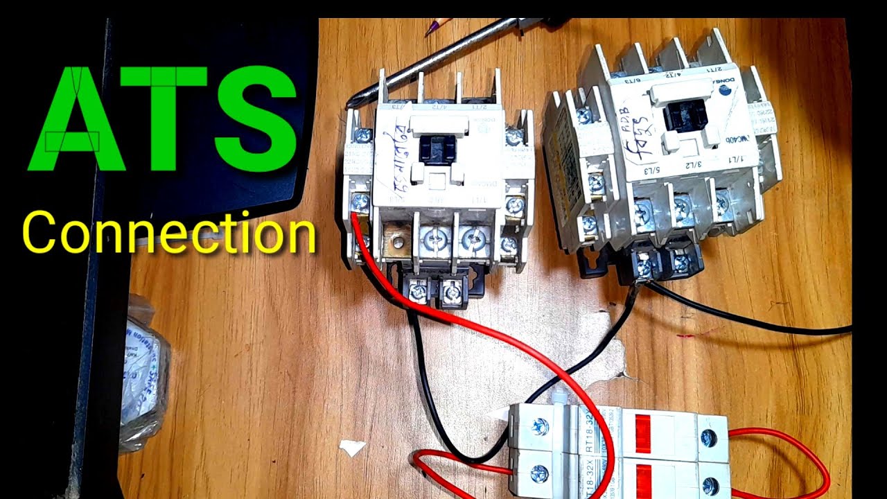 কিভাবে Magnetic contactor দিয়ে ATS বানানো হয় ll how to auto Transfer ...