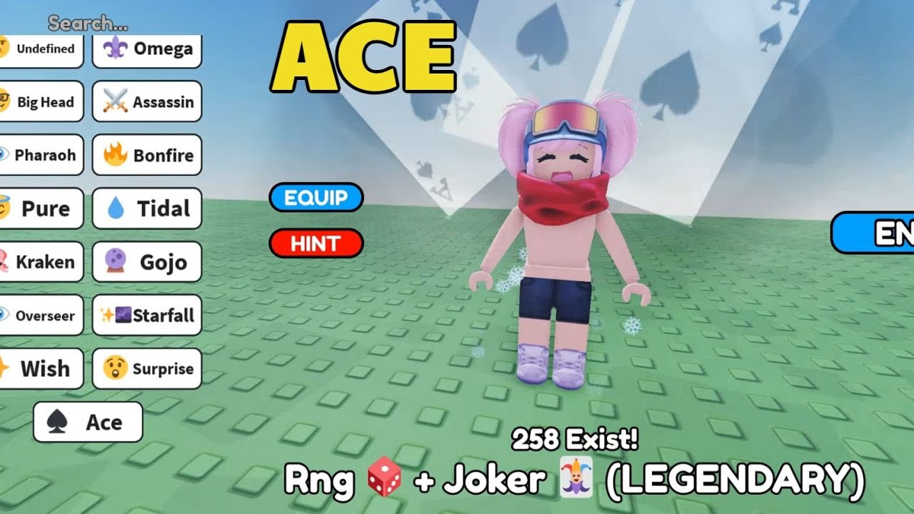 How to Get ACE one of the RAREST AURA in AURA CRAFT [ Legendary Aura ...