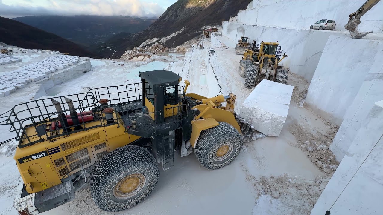 One Working Day On The Biggest Marble Quarry Of Europe - Mega Machine ...