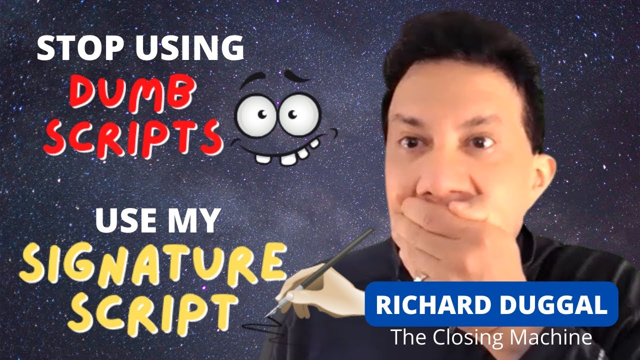 The #1 Dumb Real Estate Script - Richard Duggal Dumb Scripts Series ...