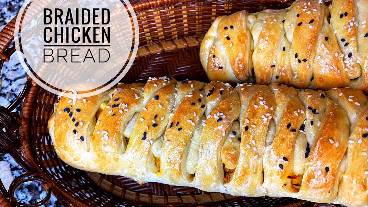 Braided Chicken Bread| Chicken bread recipe| Homemade braided bread ...