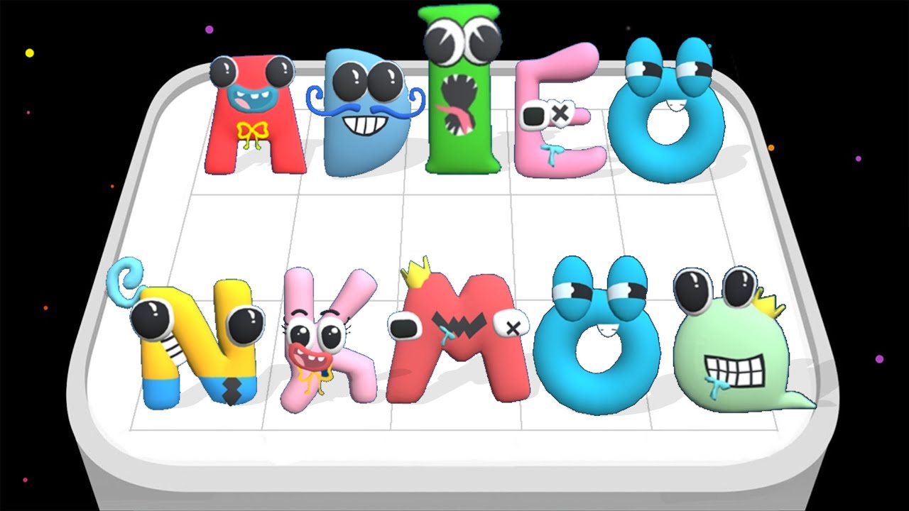 Merge Alphabet ABC Letter Go Max Level Gameplay - YouTube