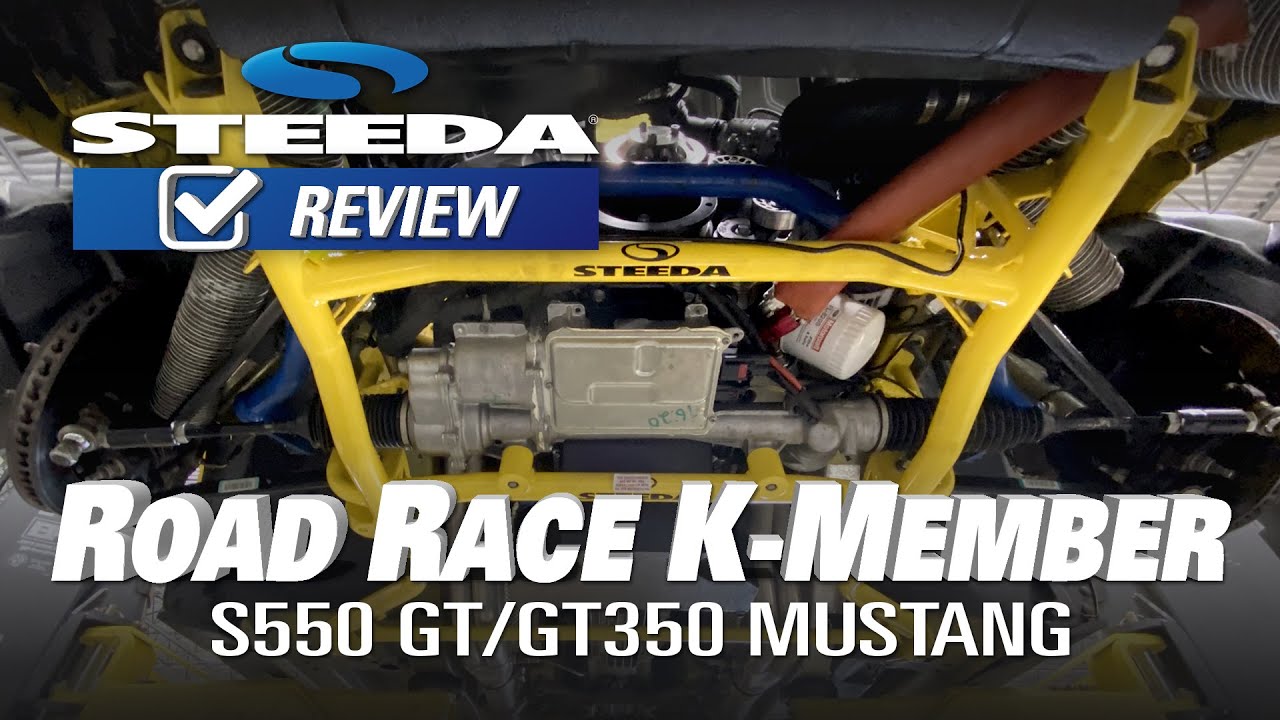 Steeda S550 GT/GT350 Mustang Road Race Front K-Member | Review - YouTube