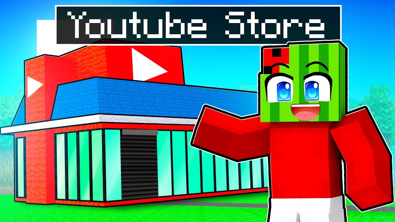 I Opened a YOUTUBER STORE in Minecraft! - YouTube
