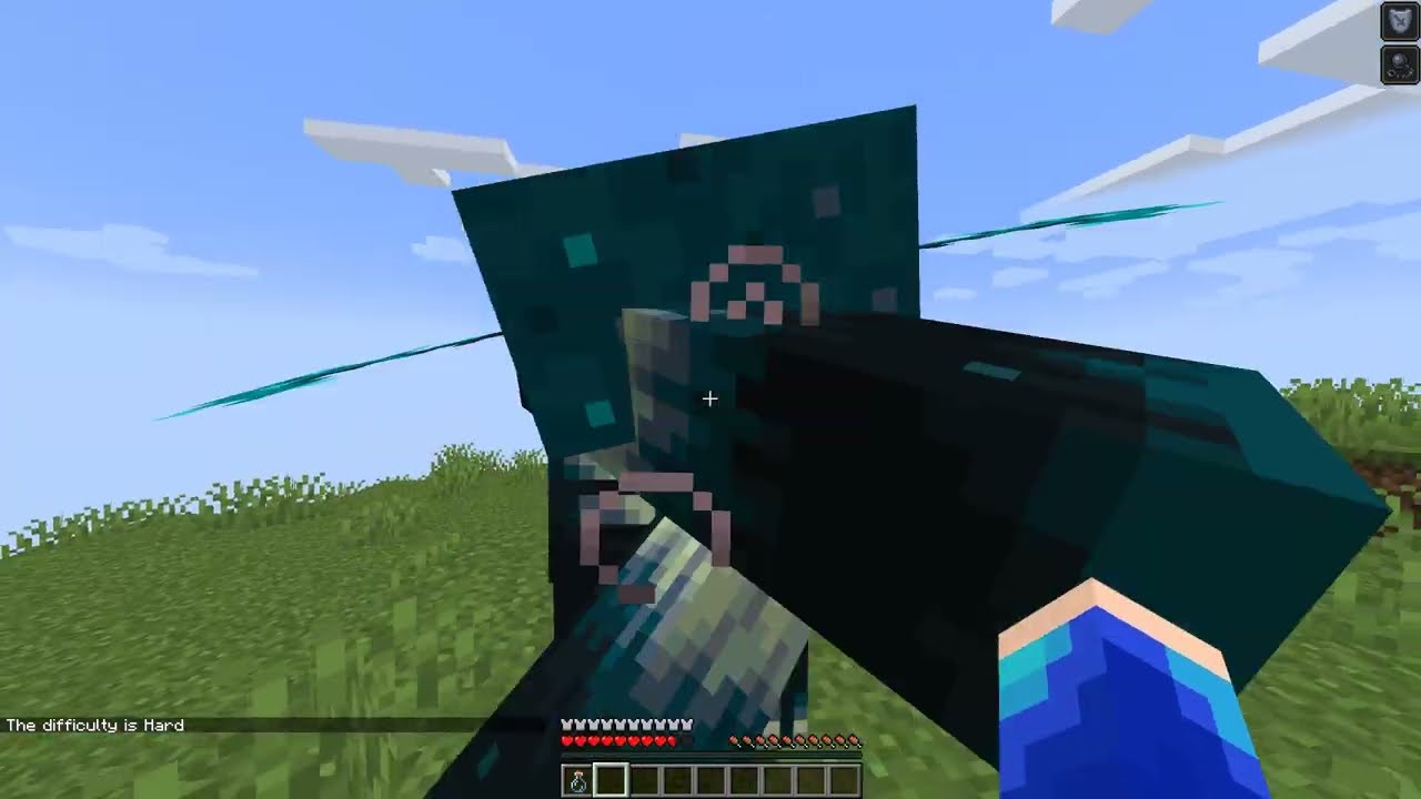 Warden (Hard Difficulty) vs Player (Full Netherite Protection IV ...