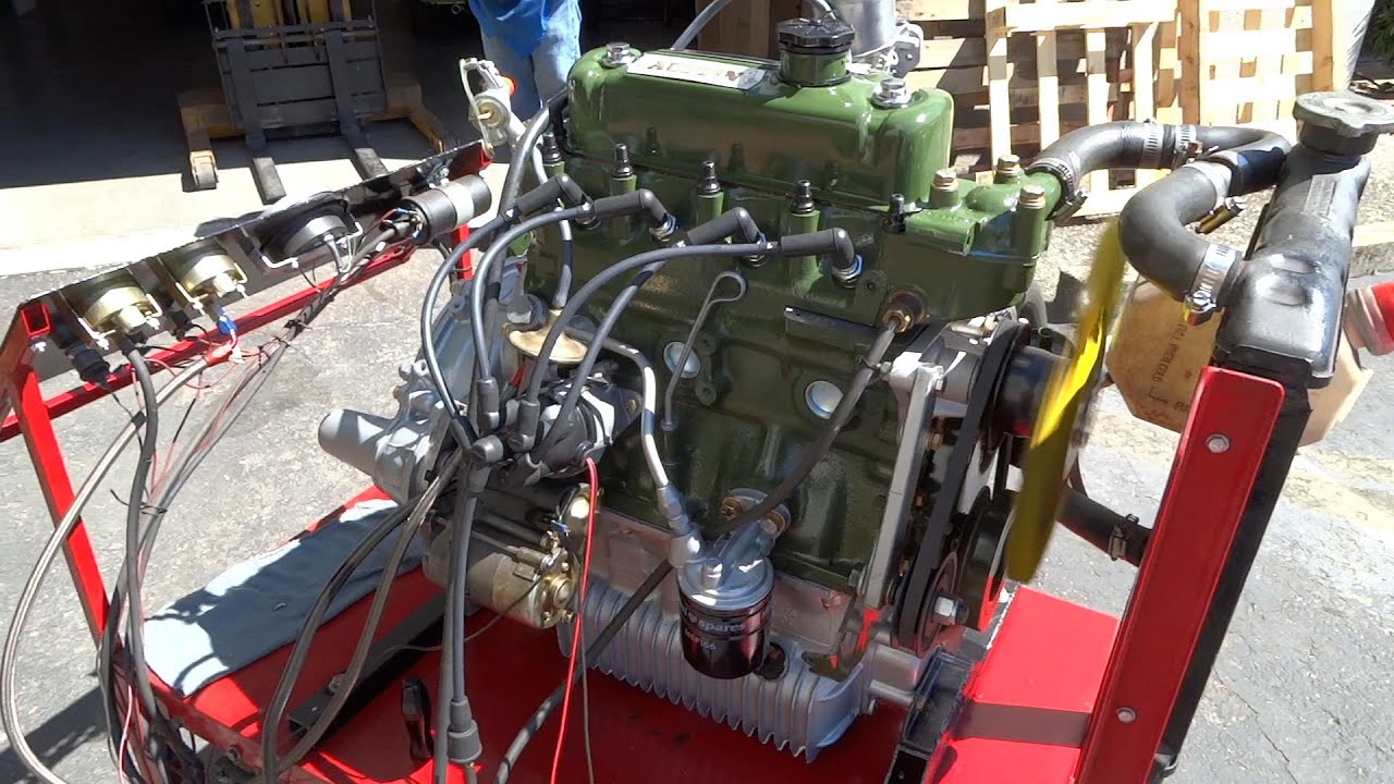 Austin America Rebuilt 1275cc Engine Test - YouTube