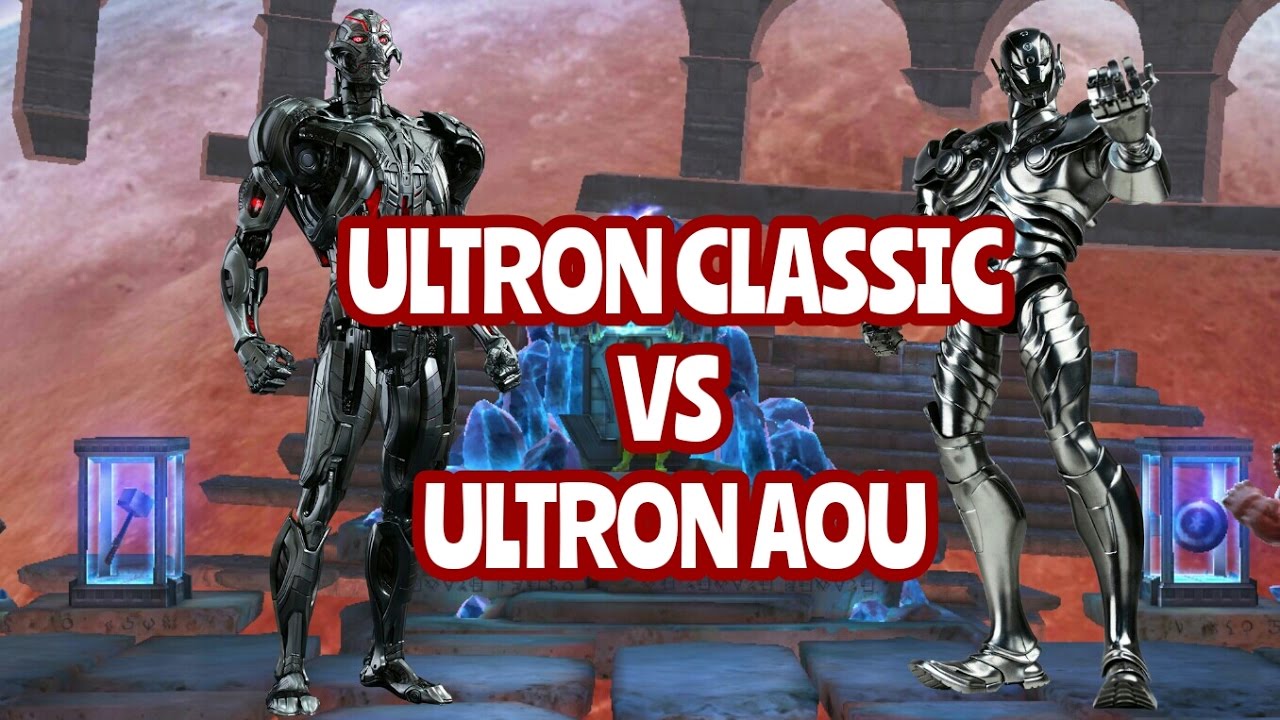 5 Star Ultron Classic vs Ultron Marvel Contest of Champions - YouTube