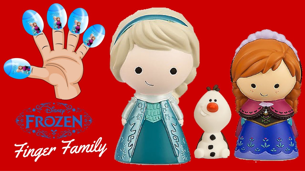 FROZEN ELSA ANNA FINGER FAMILY | FROZEN SURPRISE EGGS GUMBALL MACHINE ...