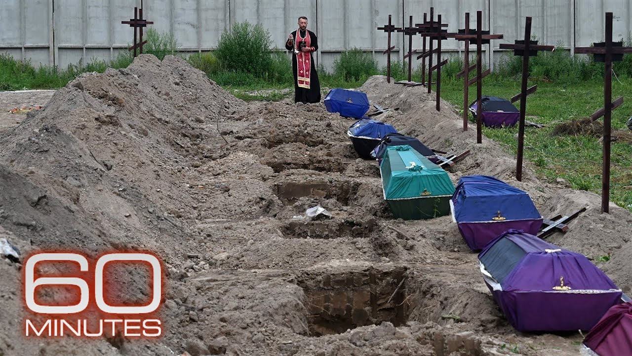 Burying the dead in Bucha | 60 Minutes - YouTube