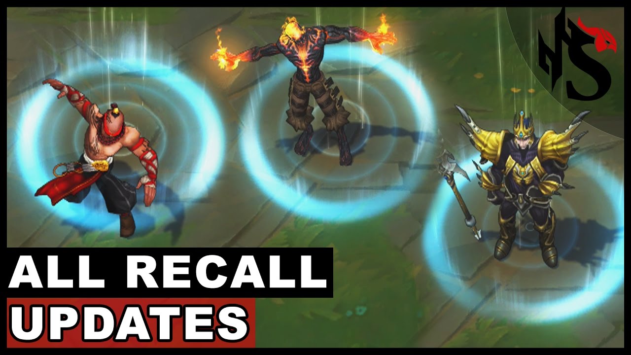 All Recall Updates 74 Champions Update 2017 (League of Legends) - YouTube