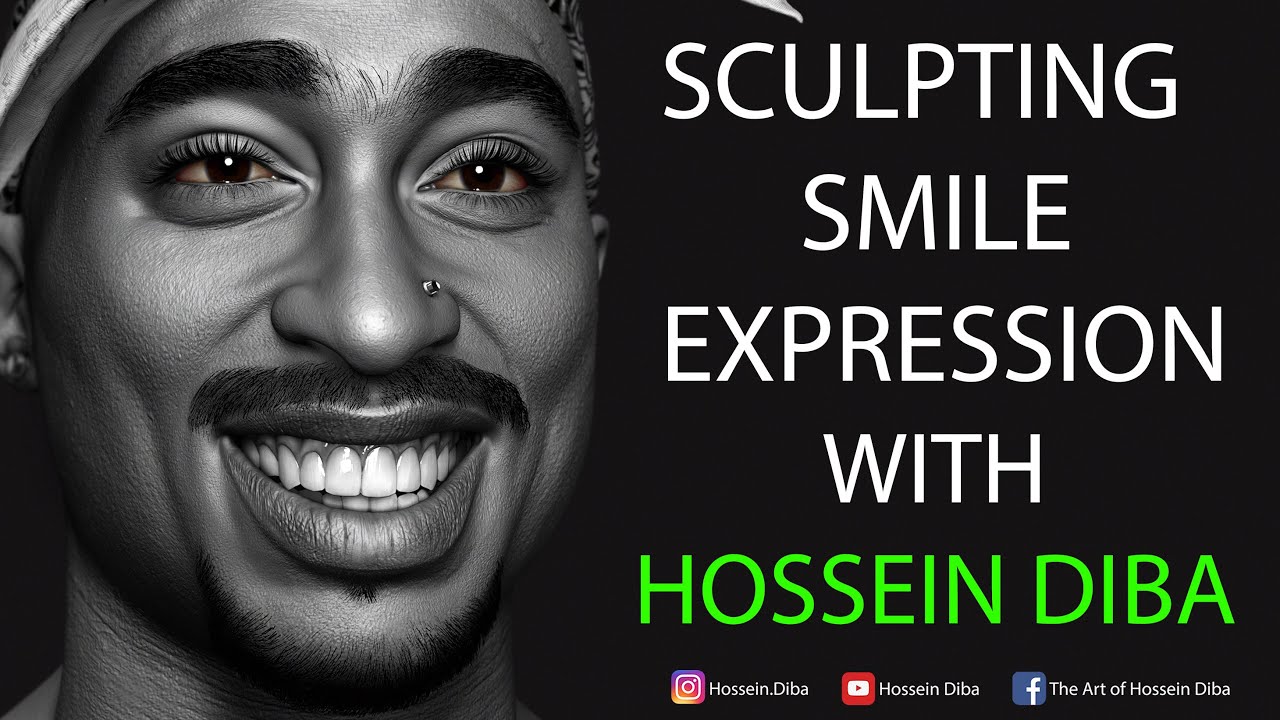 Sculpting Smile Expression in Zbrush with Hossein Diba - YouTube