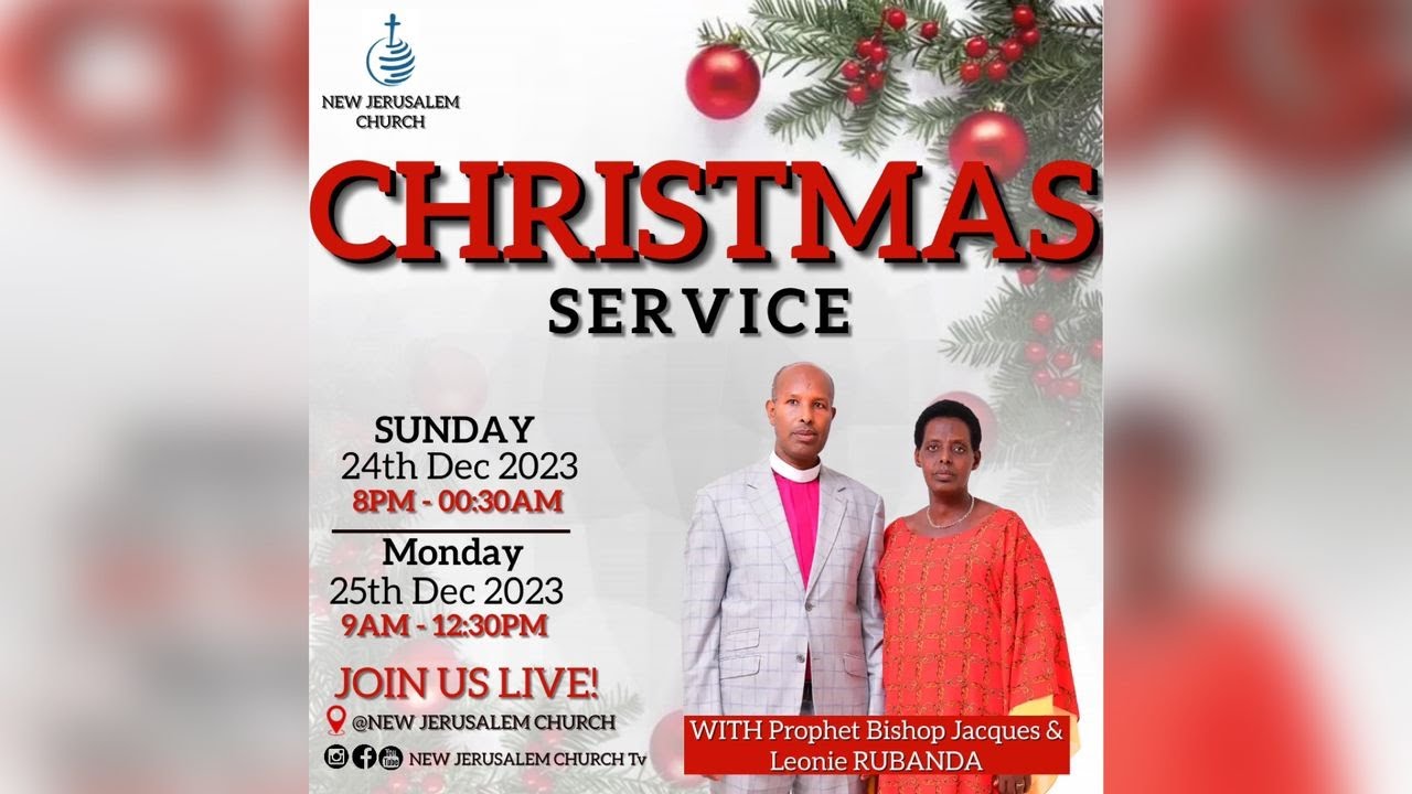 CHRISTMAS EVE Service - Prophet Bishop Jacques RUBANDA 24th Dec 2023 ...