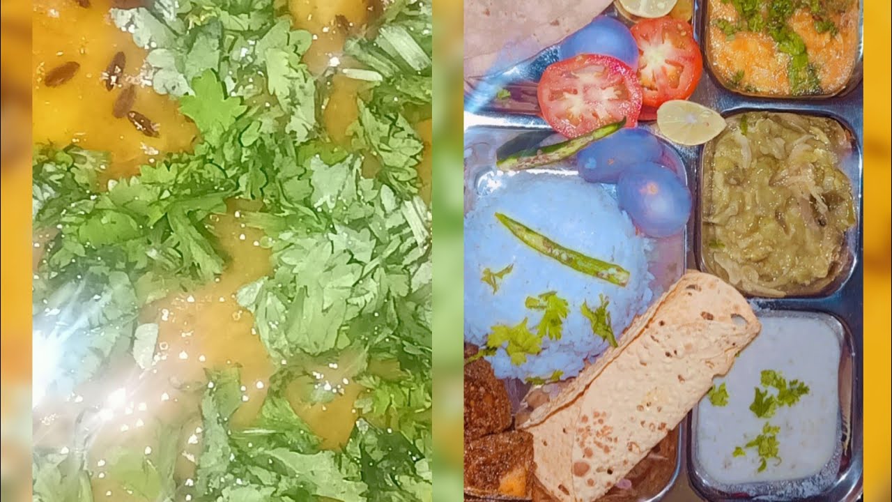 Mini Veg Thali.Recipe...20 min me banae simple mini veg thali is trick ...