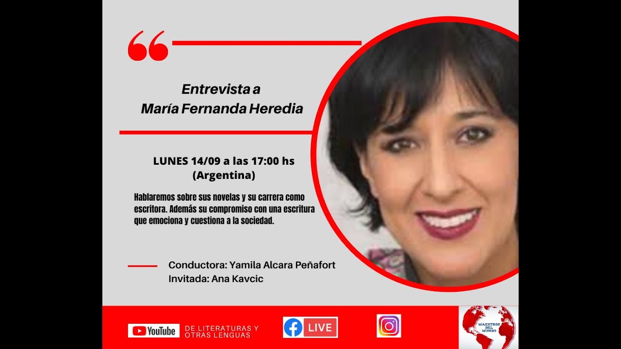 Entrevista a la escritora María Fernanda Heredia- Ciclo De Literatura y ...