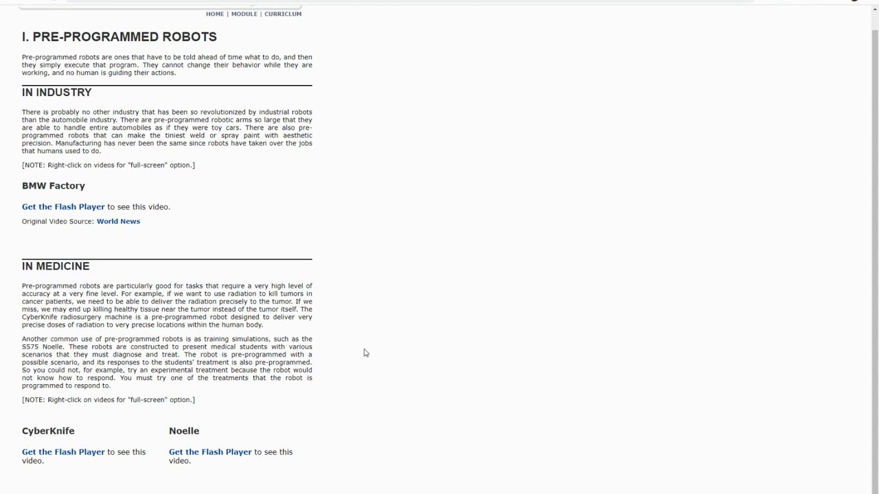 Pre Programmed Robots - YouTube