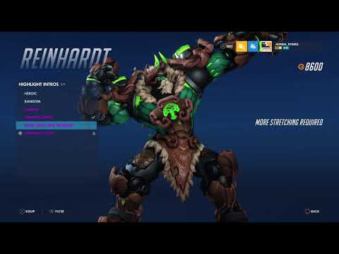 Reinhardt 2020 Atlantic ALL-STARS Skin (Highlight Intros/Gold Weapon ...