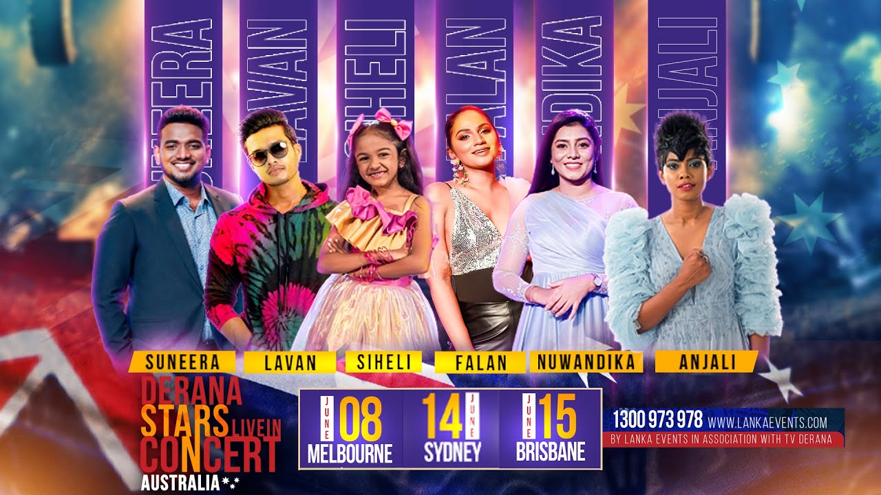 Derana Stars Live in Concert | Australia 🎤🤩 - YouTube