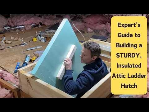 How to Build a Sturdy, Air Tight, Insulated Attic Hatch for Your Attic Ladder - YouTube