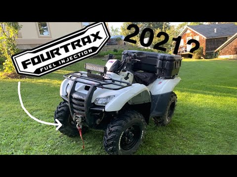 2021 Honda Fourtrax decals on my obs Honda Rancher 420 - YouTube
