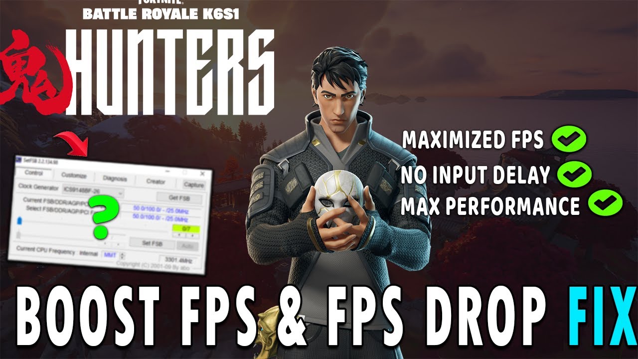 How to Get the BEST Stretched Resolution for FPS BOOST in Fortnite Chapter 6 Season 1: 鬼 HUNTERS ...