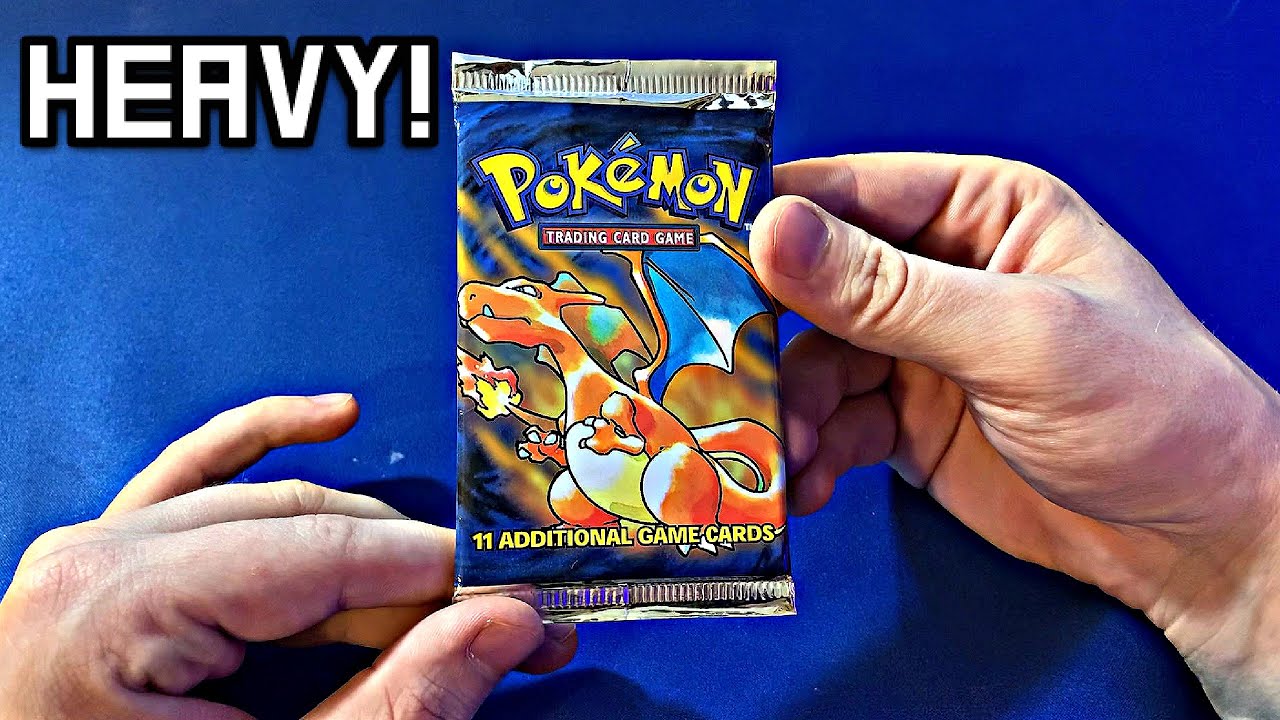 Opening a HEAVY Pokemon Base Set Unlimited Pack!! - YouTube