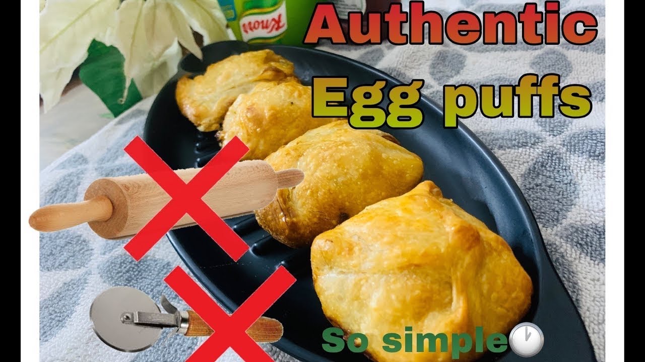 Authentic egg puffs, so simple no need oven, roller, puff sheet or ...