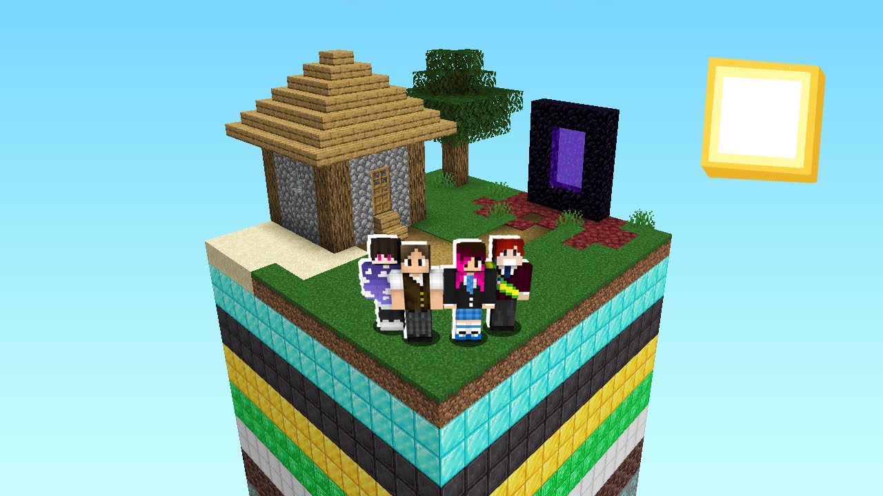 O MUNDO DO MINECRAFT SÓ TEM UMA CHUNK COM CAMADAS OP! - YouTube