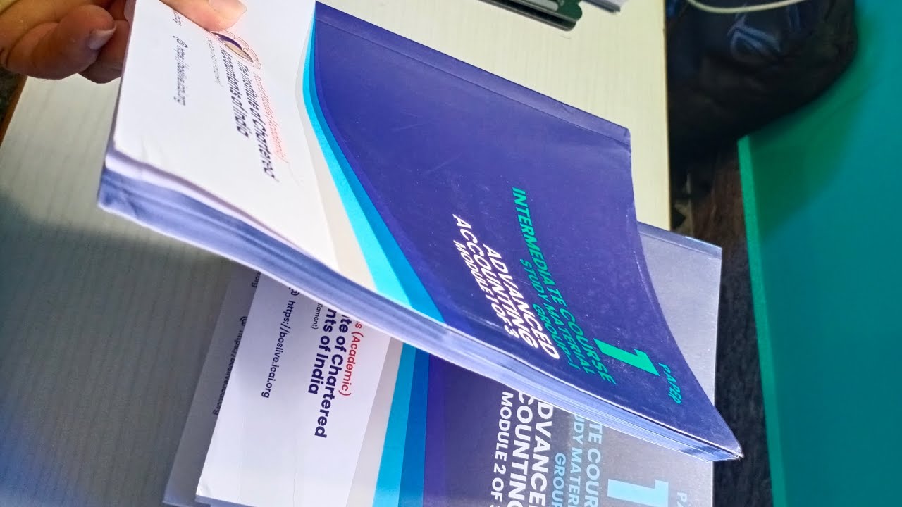 CA Intermediate Books Unboxing || ICAI CA Inter New Study Material ...