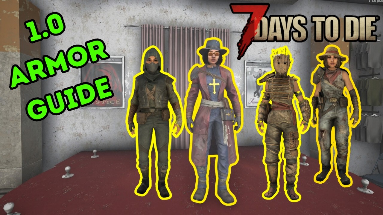 Ultimate 1.0 Armor Guide! 7 Days to Die - YouTube