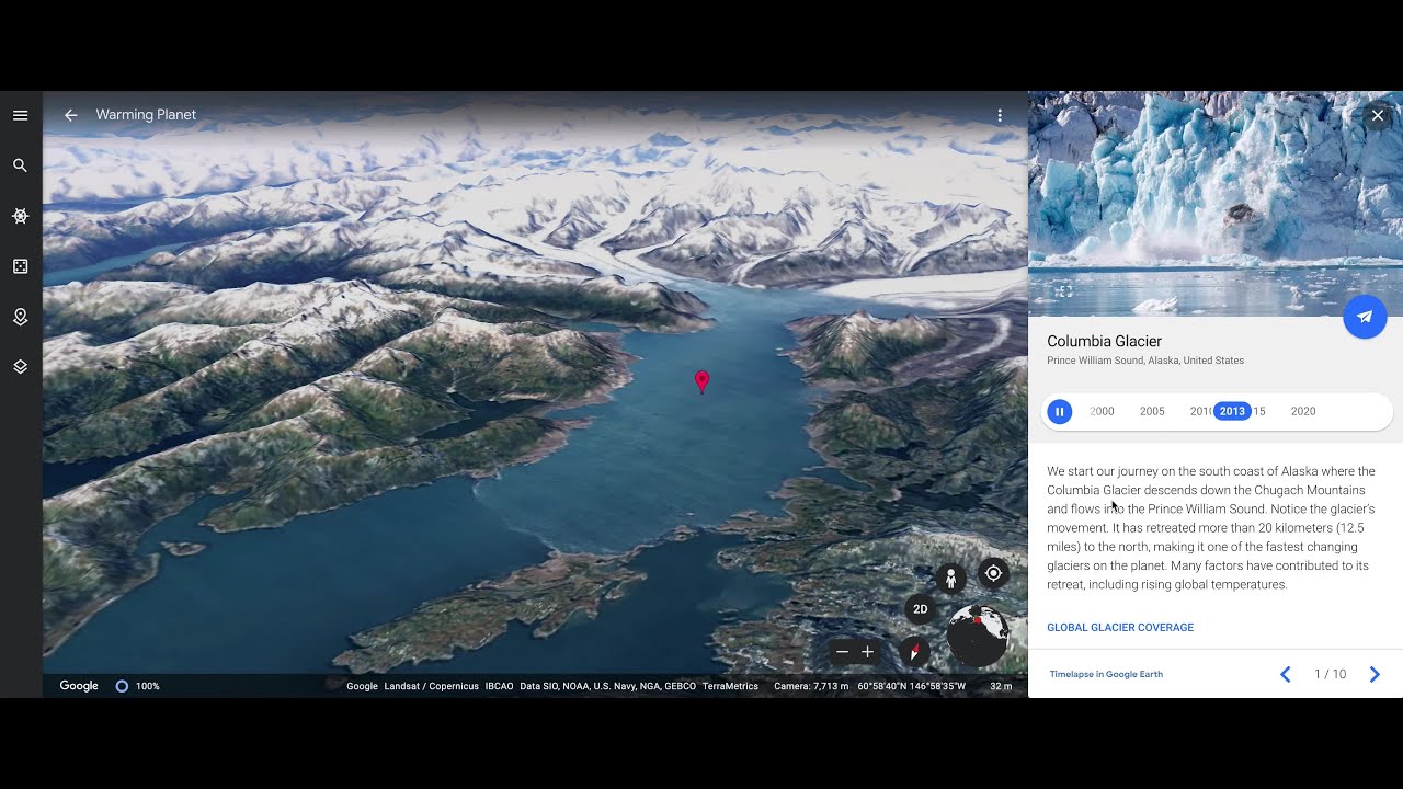 Google Earth adds time-lapse video to depict climate change - YouTube