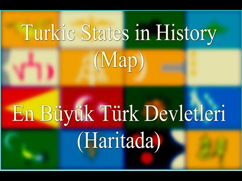Greatest Turkic Empires (Map) - Tarihteki Büyük Türk Devletleri (Harita)