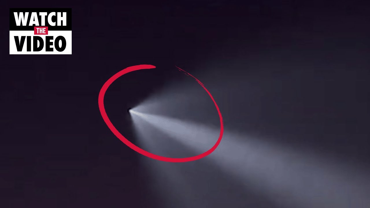 SpaceX Falcon 9 rocket captured flying over Mexico - YouTube