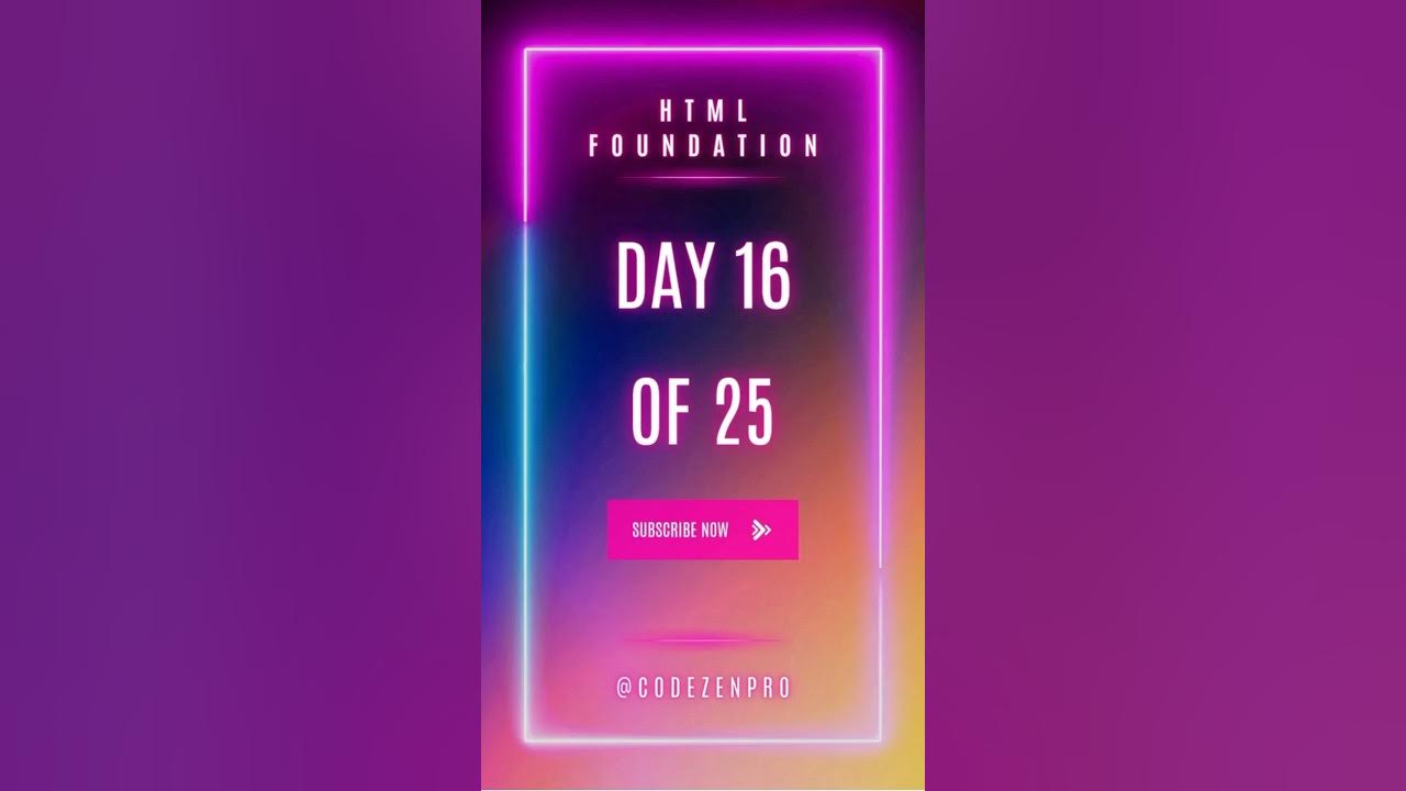 HTML Basics for Freshers - Day 16 of 25. #freshers #fresherjob # ...