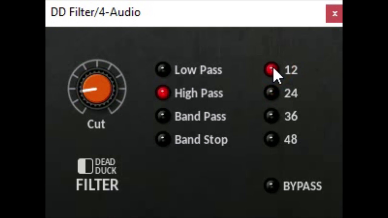 DD Filter by Dead Duck Software free 64 bit vst plugins - YouTube
