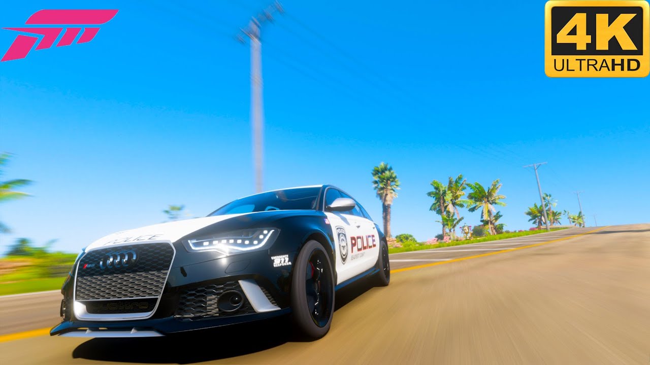 Audi RS 6 Avant Police - Forza Horizon 5 - Gameplay 4K - YouTube