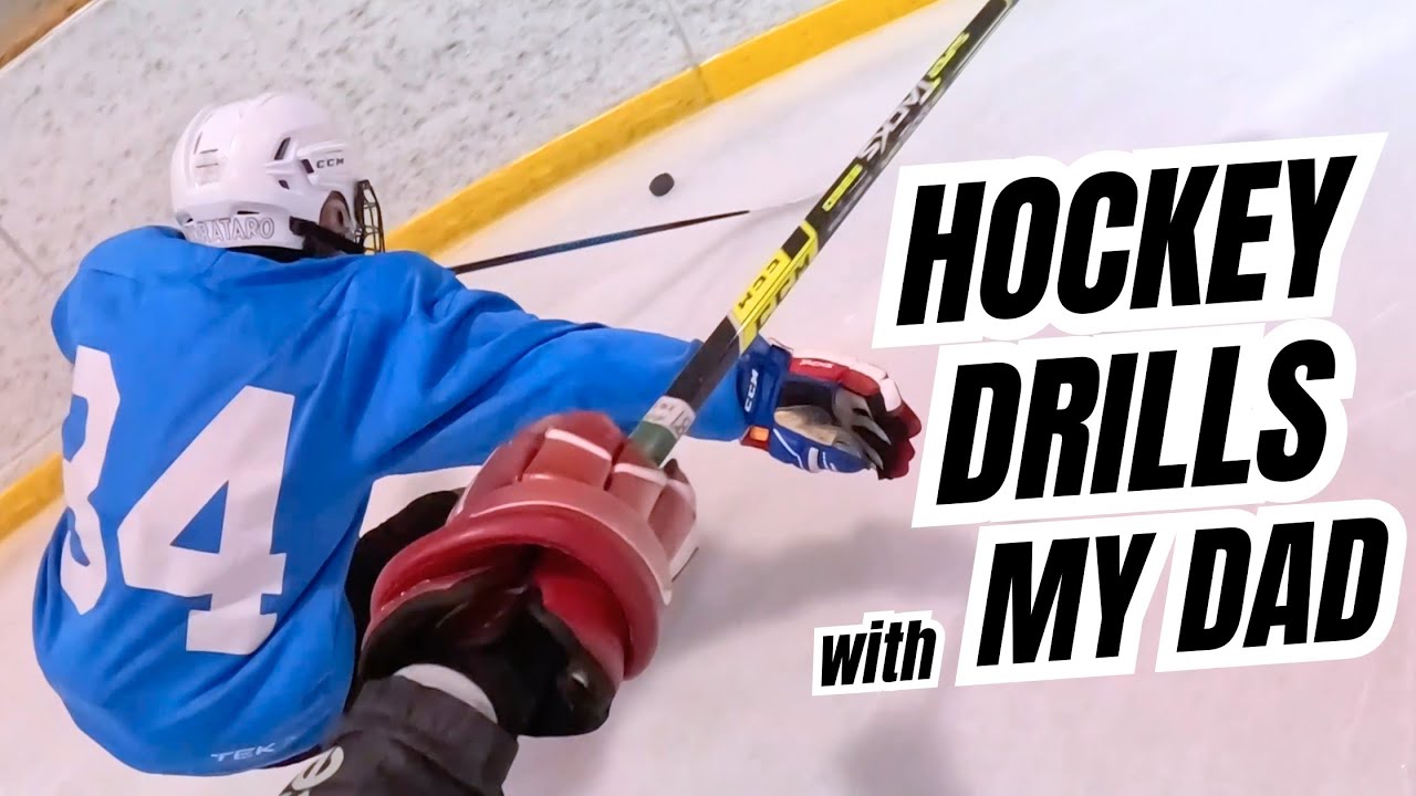 Hockey Drills "Passing, Puck Protection, 1on1 & Shot" - YouTube