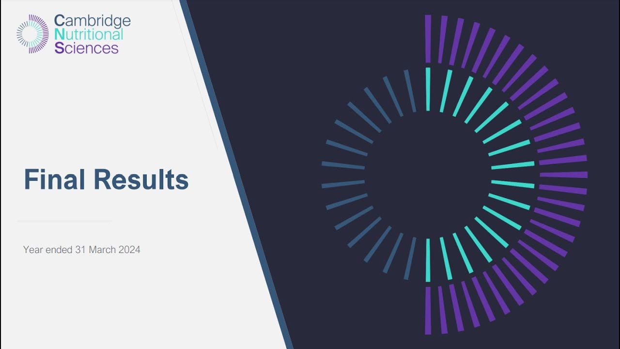 CAMBRIDGE NUTRITIONAL SCIENCES PLC - Final Results - YouTube