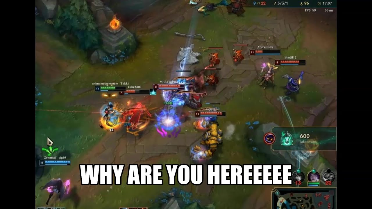 The battle for Mid!(basically just fighting in mid lane the entire game ...