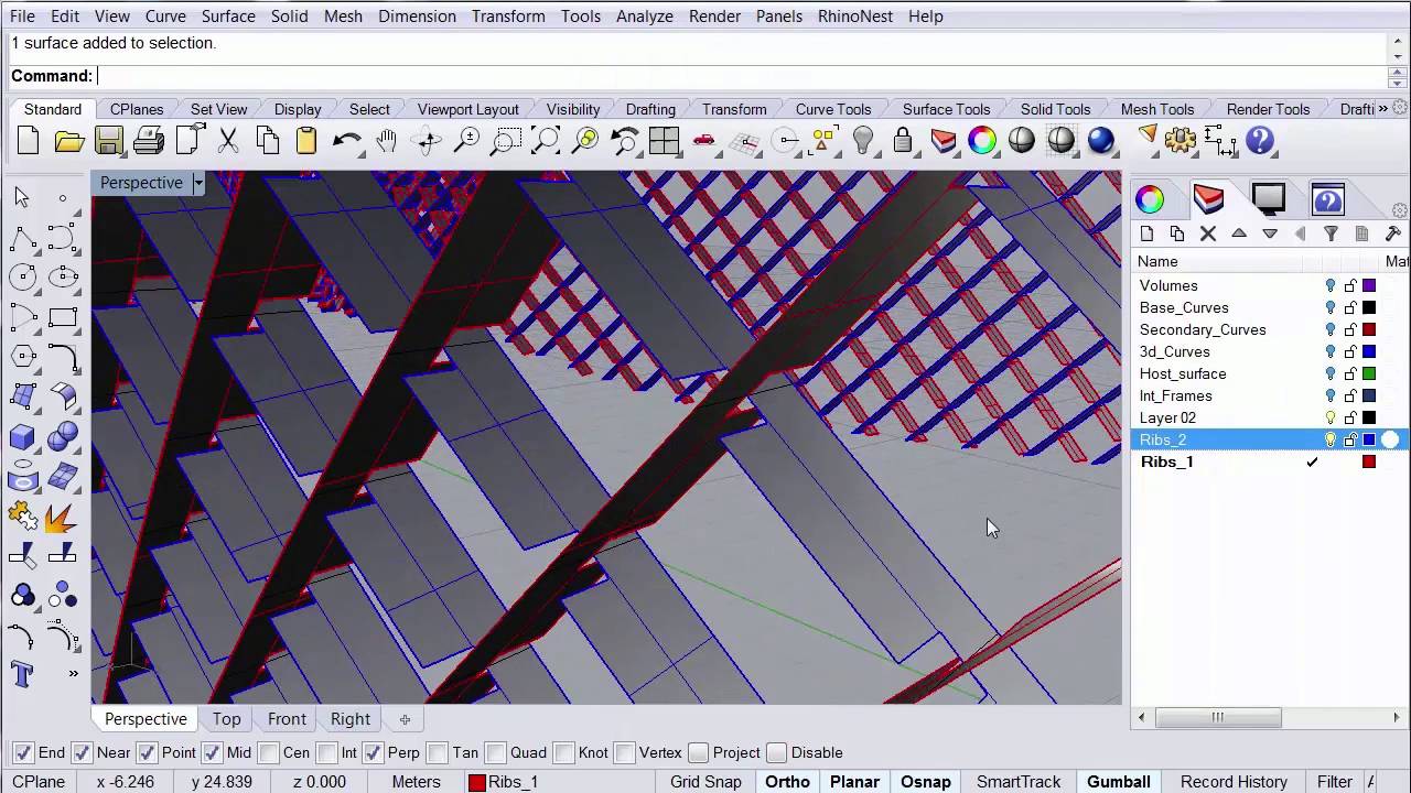 Creating A Waffle Structure With Grasshopper And Rhinoscript Thinkparametric Youtube