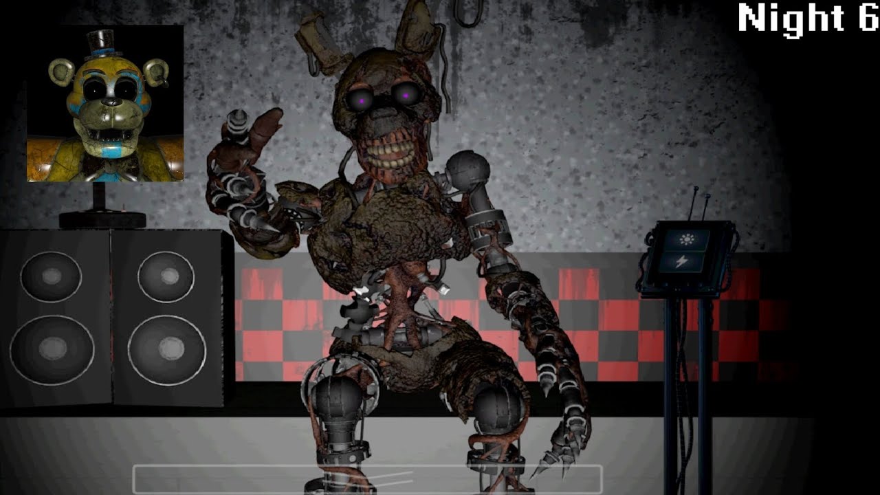 FNAF Security Breach - Fix The Animatronics Night - 6 Final Night ...
